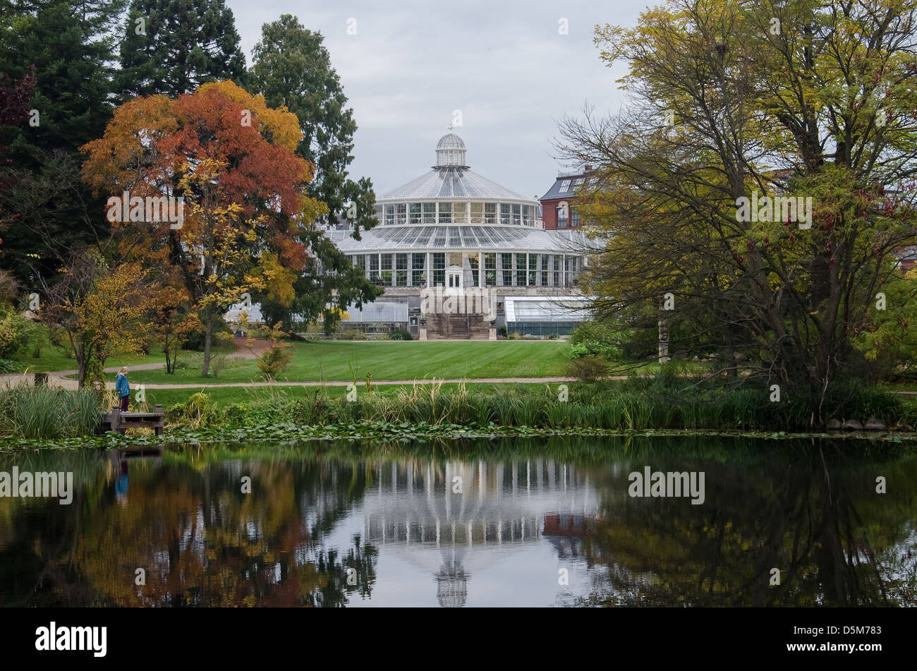Botanisk have, botanical garden, and the greenhouse with the famous ...