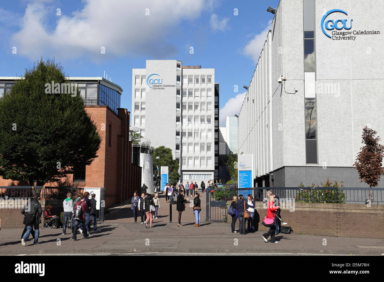 Glasgow Caledonian University campus entrance on Cowcaddens Road in ...