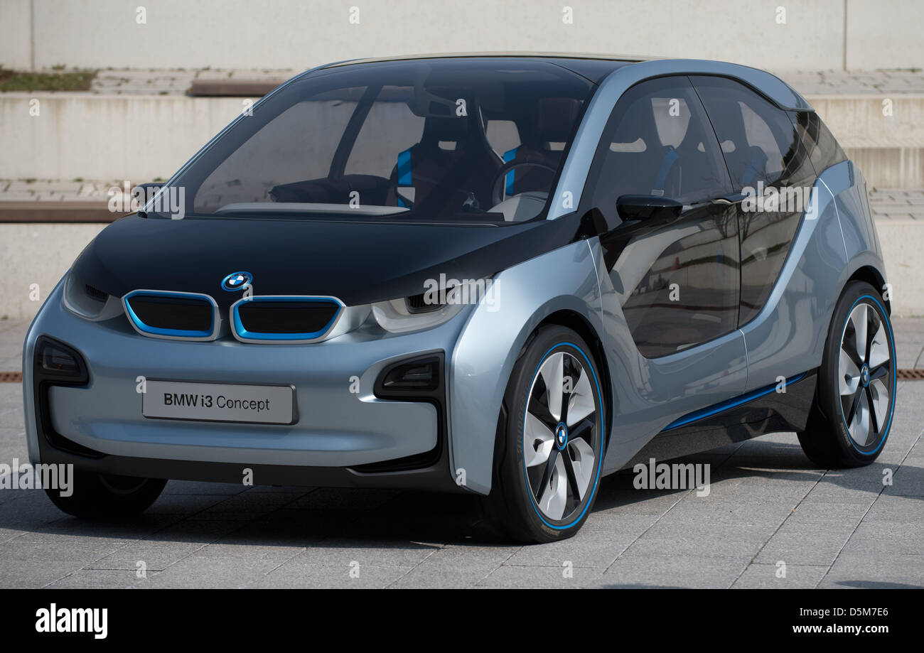 A BMW i3 electric concept car is pictured during a photo session in the ...