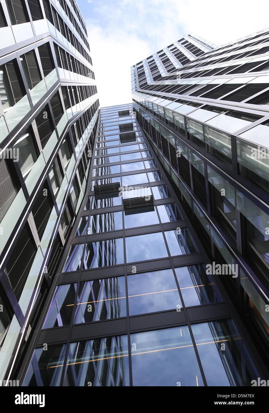 The exterior is pictured at the highrise building the 'Dancing Towers ...