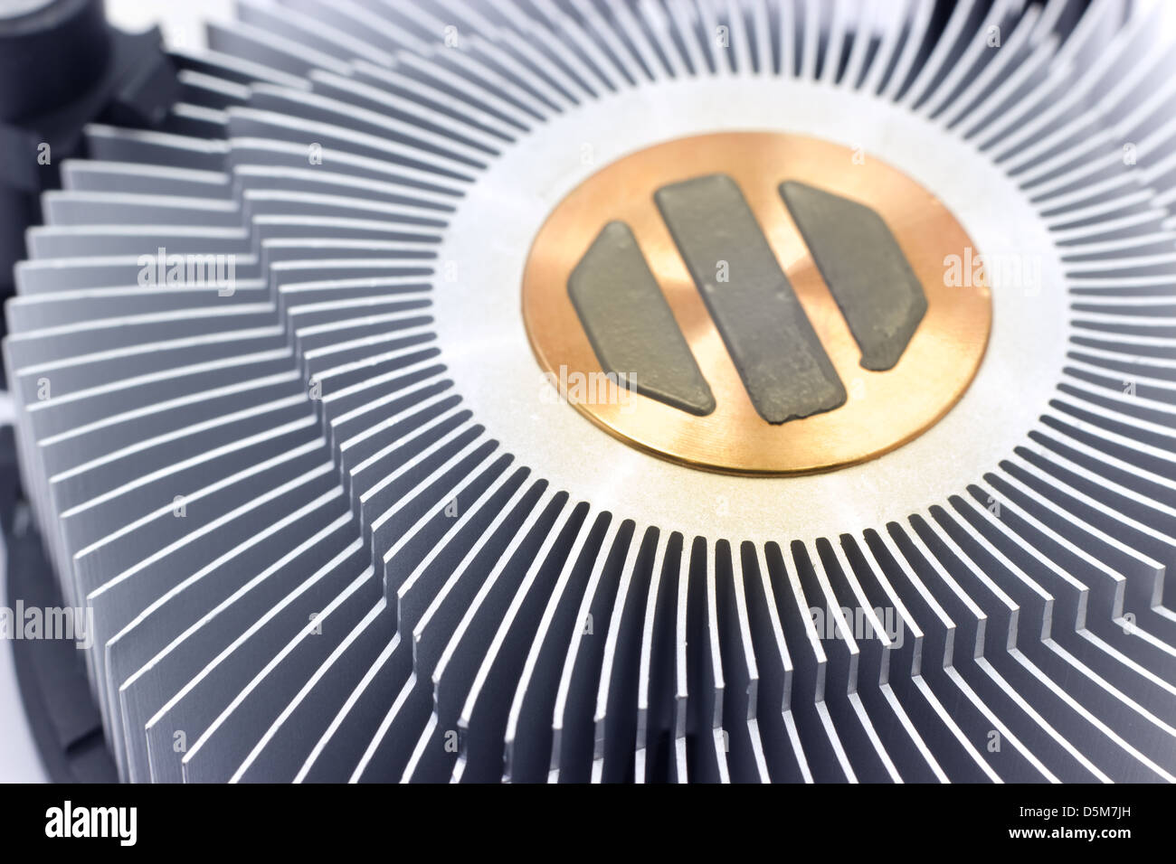 Computer processor fan radiator with thermal compound Stock Photo - Alamy