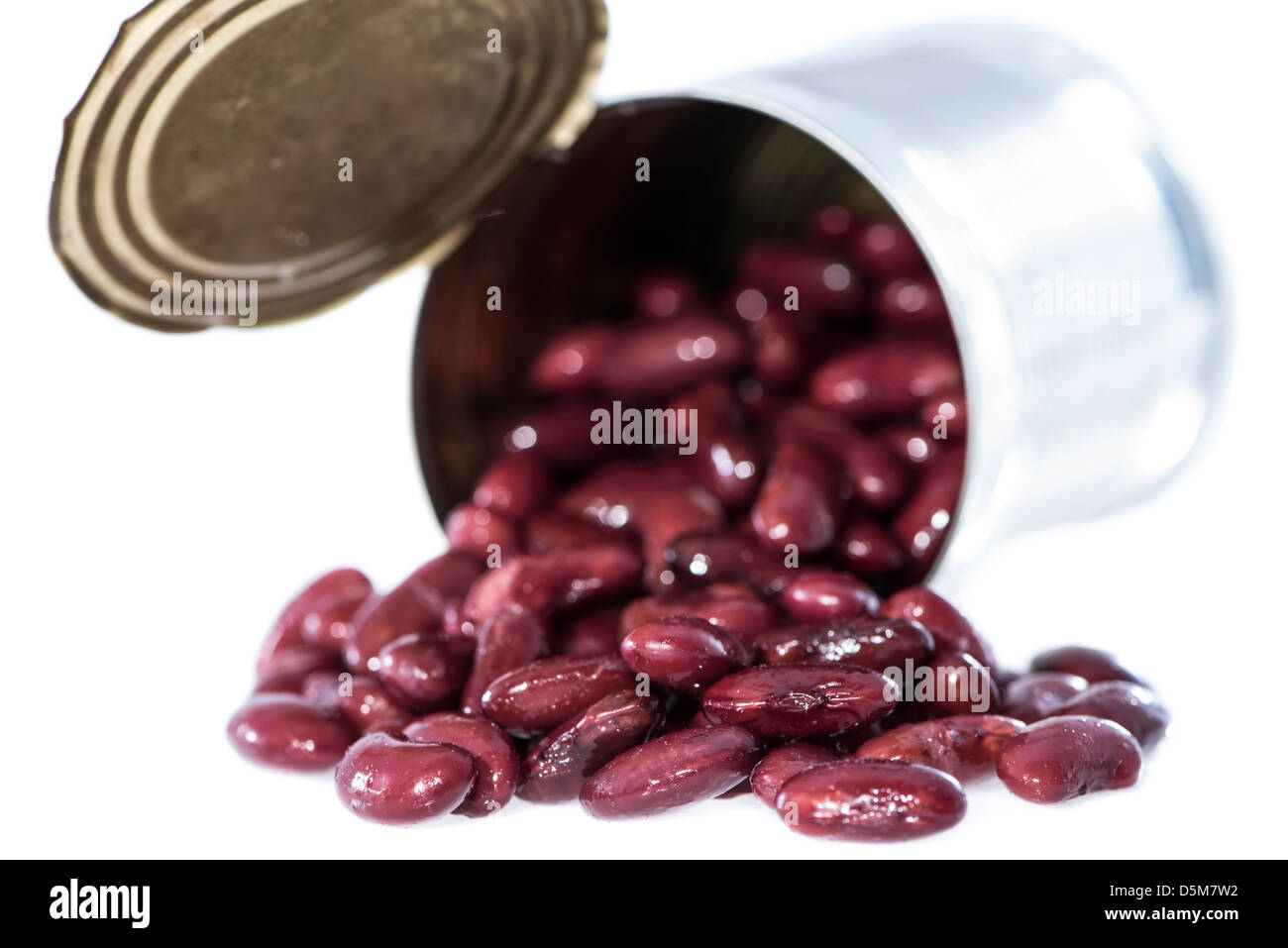 Can with Kidney Beans isolated on white background Stock Photo - Alamy