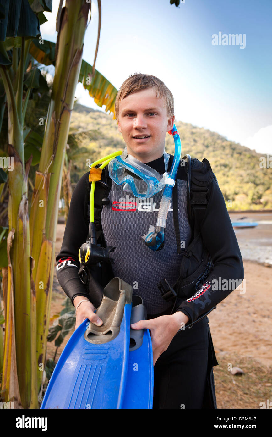 Madagascar, Nosy Be, Marodokana, Operation Wallacea scuba diving ...