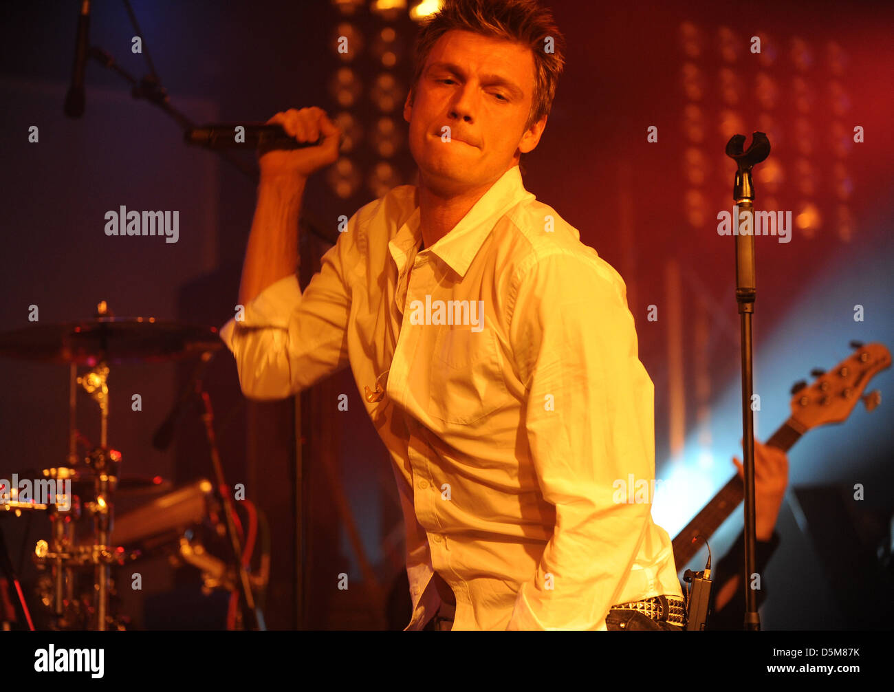 Nick Carter performing live at Fritz Club. Berlin, Germany - 02.05.2011 ...