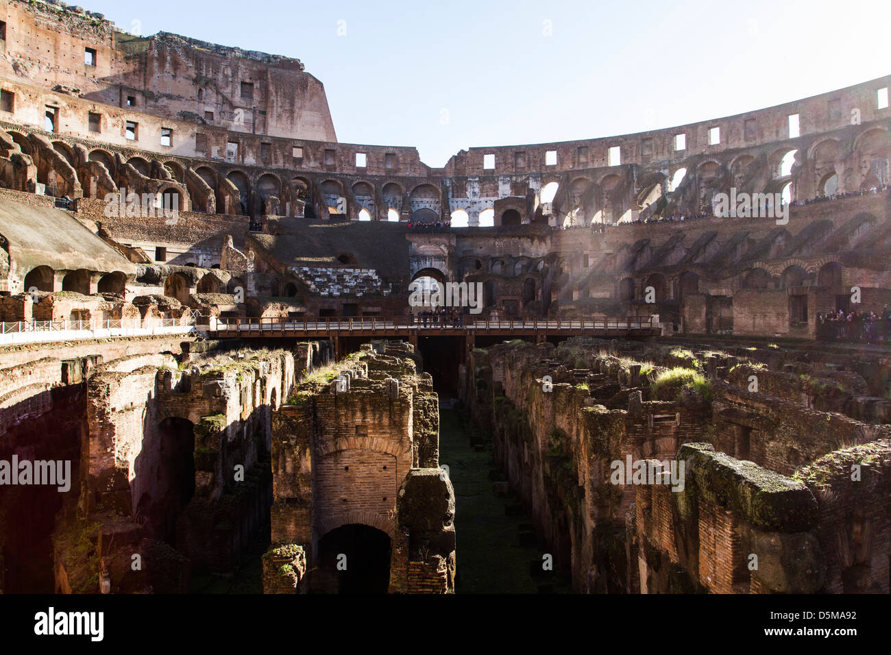 Interior of Colosseum Stock Photo - Alamy