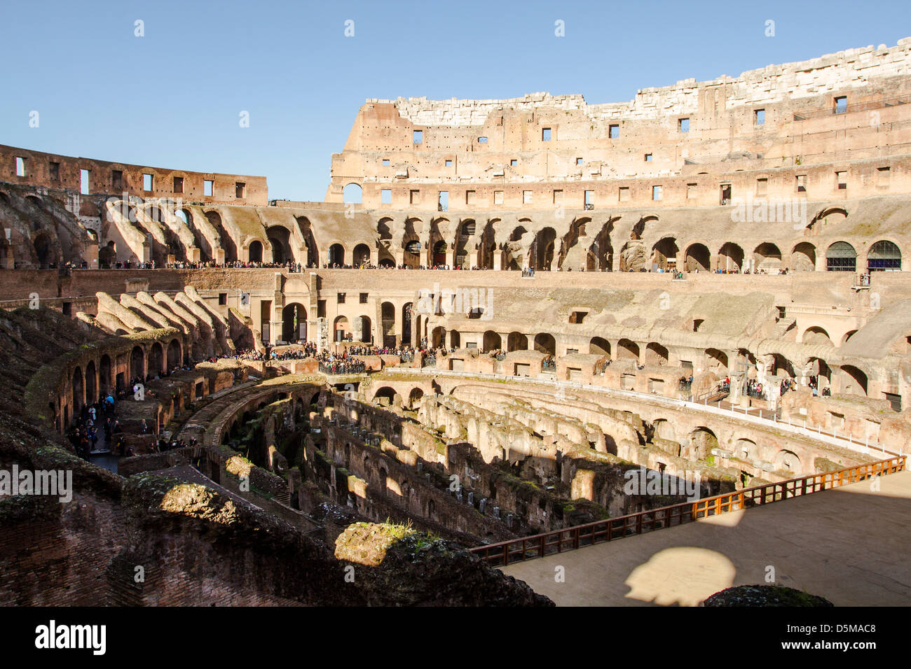 Interior of Colosseum Stock Photo - Alamy