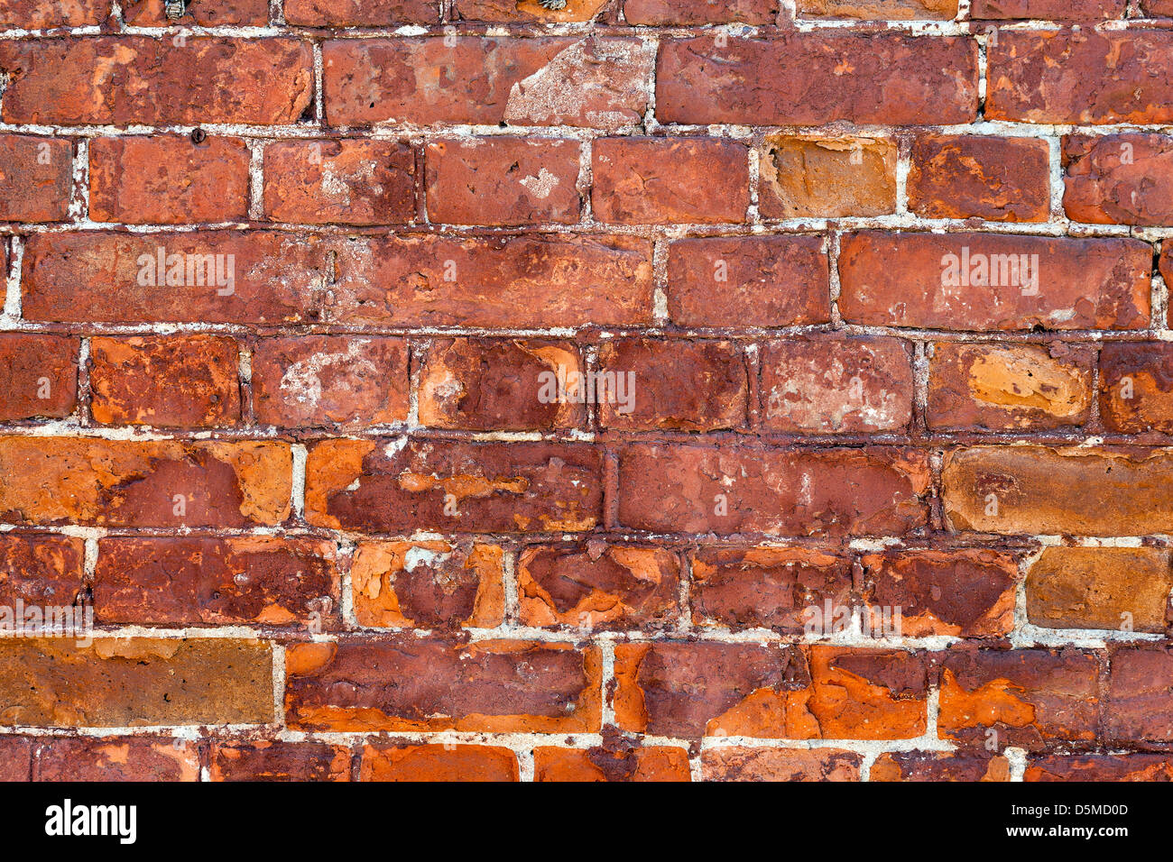 Old weathered red brick wall as background Stock Photo - Alamy