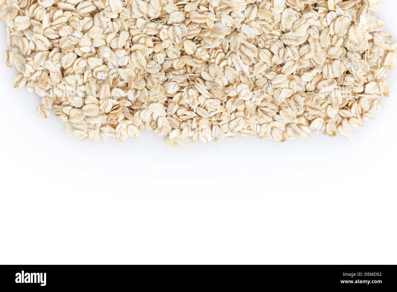 oat flakes, border composition with space for text Stock Photo - Alamy