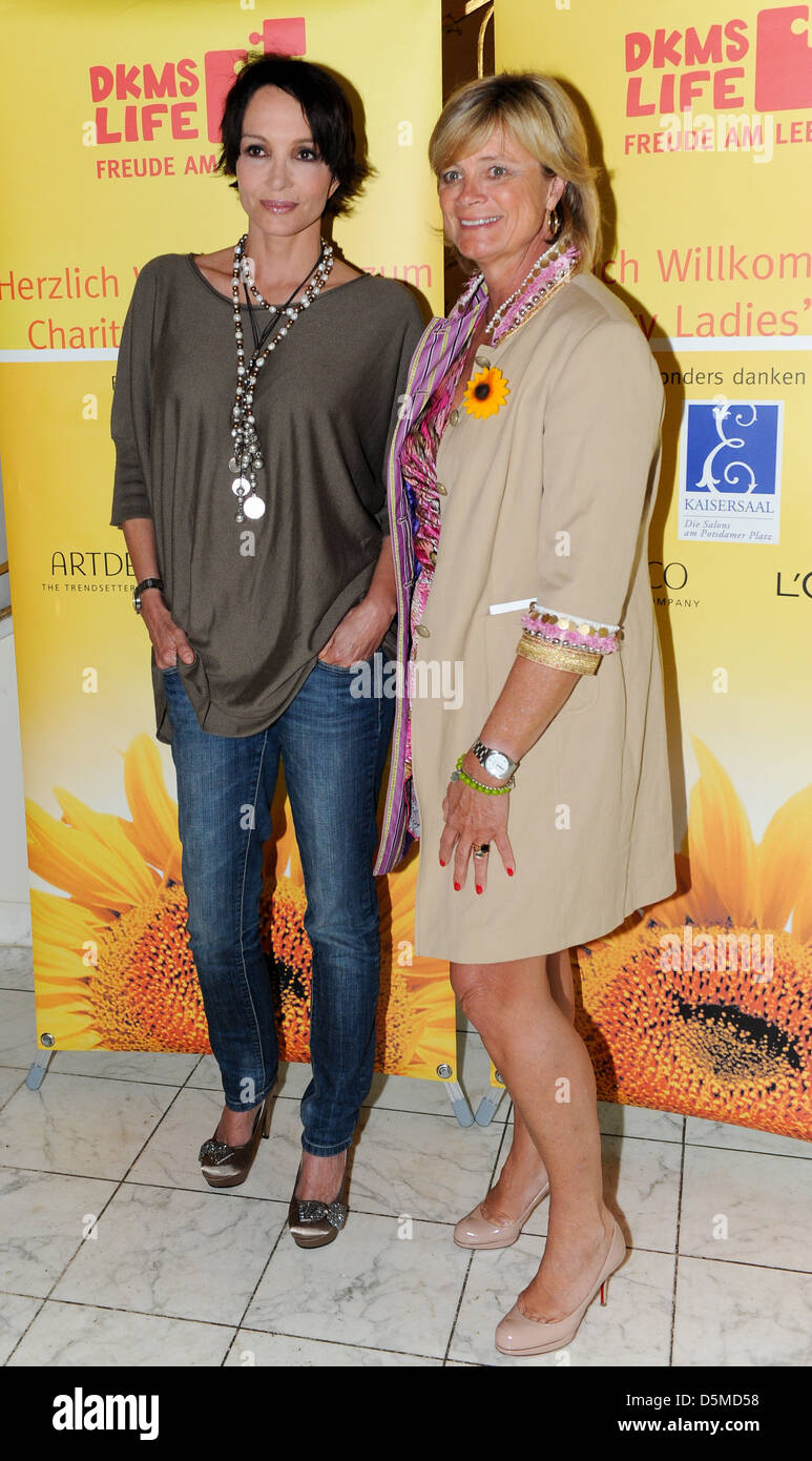 Anouschka Renzi and Claudia Rutt at the DKMS Ladies Lunch at Hotel ...