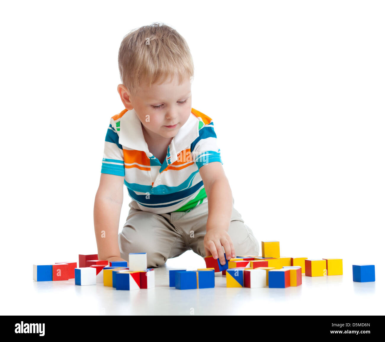 kid playing toy blocks Stock Photo - Alamy