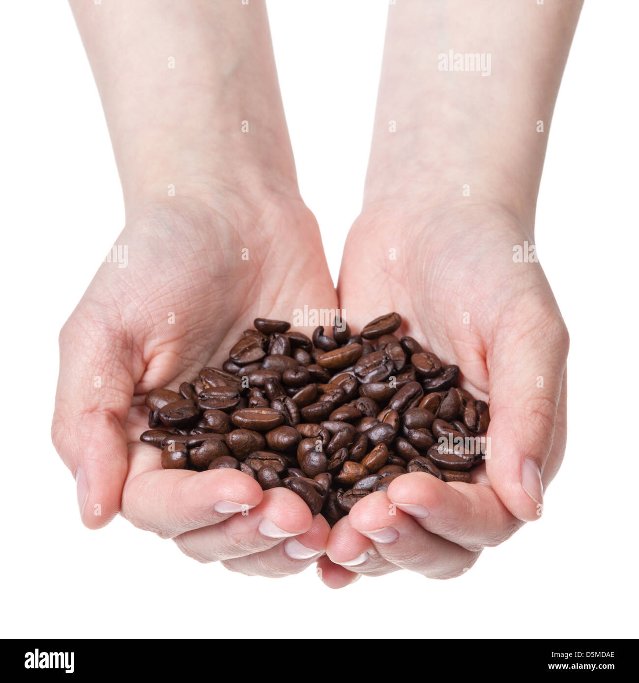 Female hands on dark Cut Out Stock Images & Pictures - Alamy