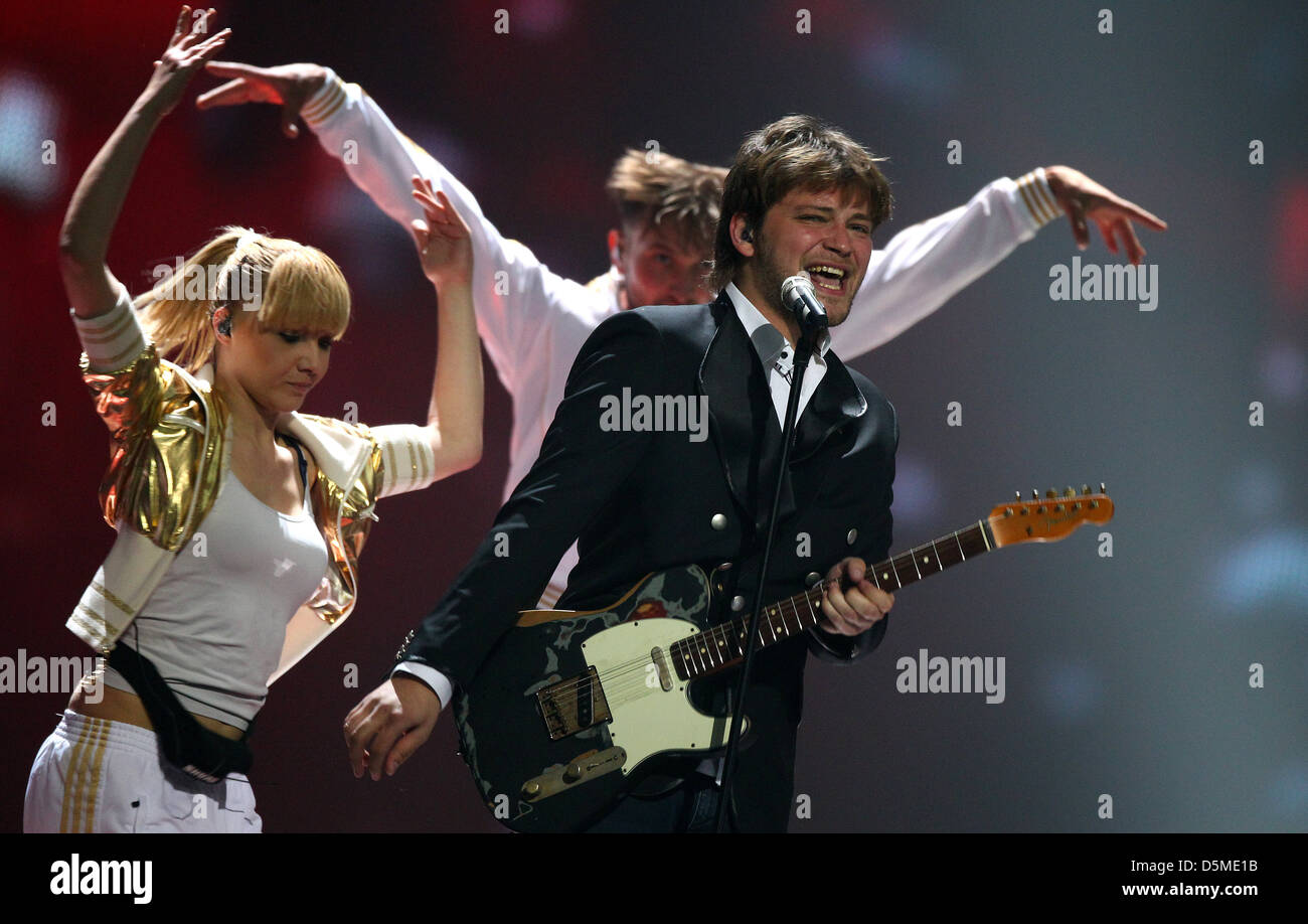 Eurovision Song Contest RehearsalsContestants of Macedonia performing ...