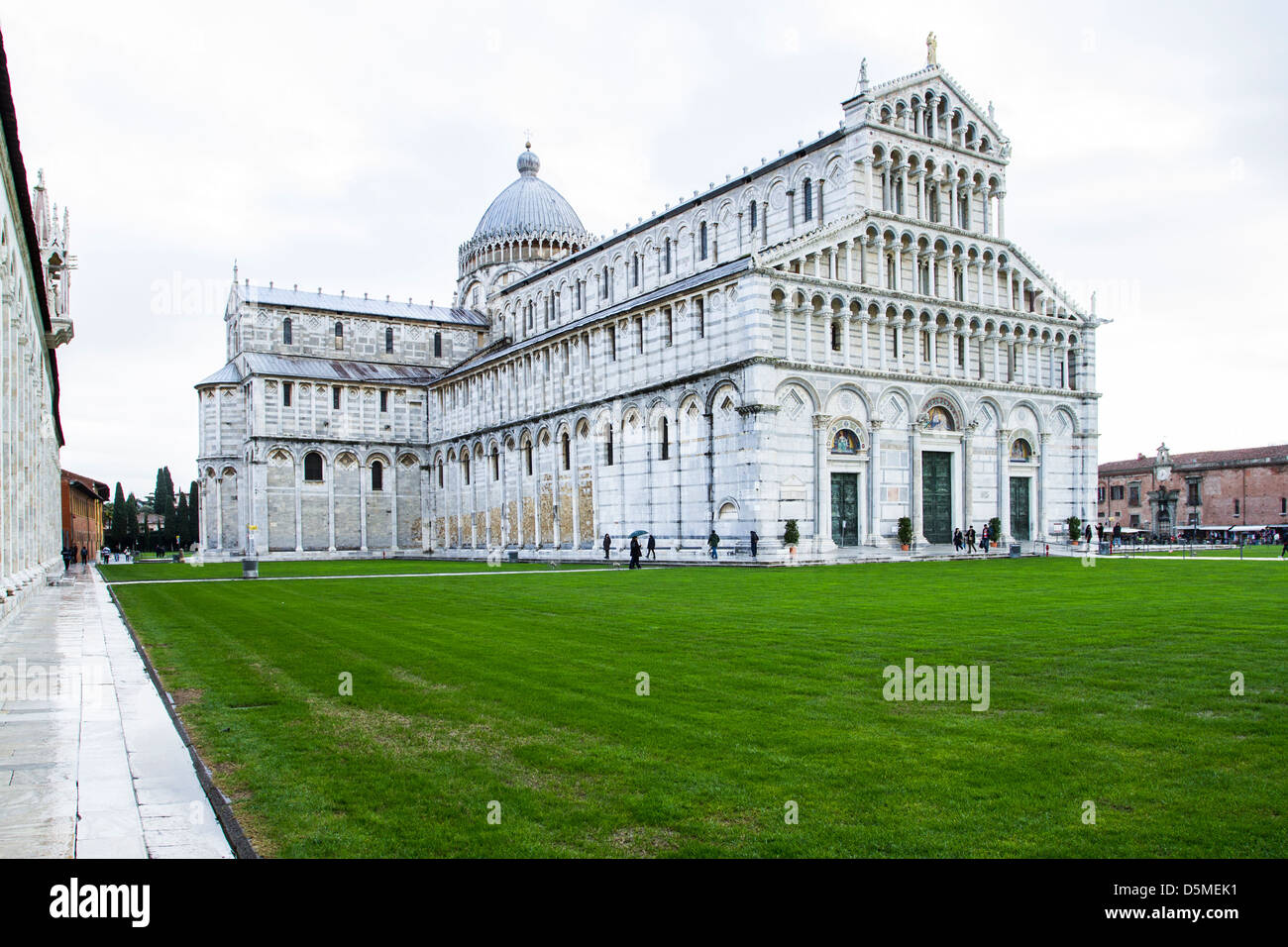 Cathedral of Pisa (Duomo) at Piazza dei Miracoli, or Piazza del Duomo ...