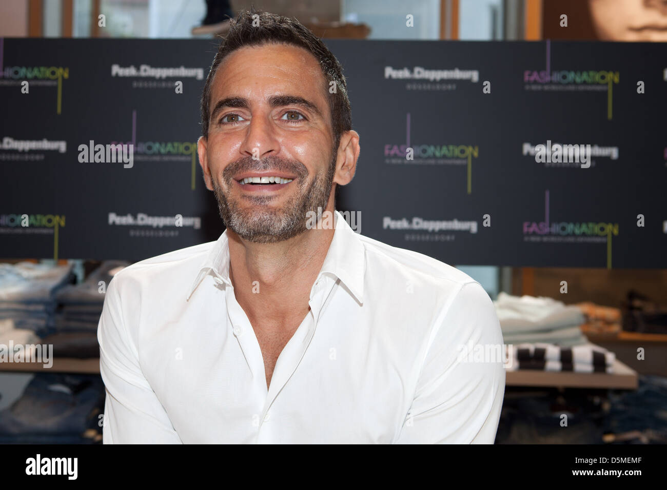 Marc Jacobs signing autographs at P&C at Welstadthaus during Mercedes ...