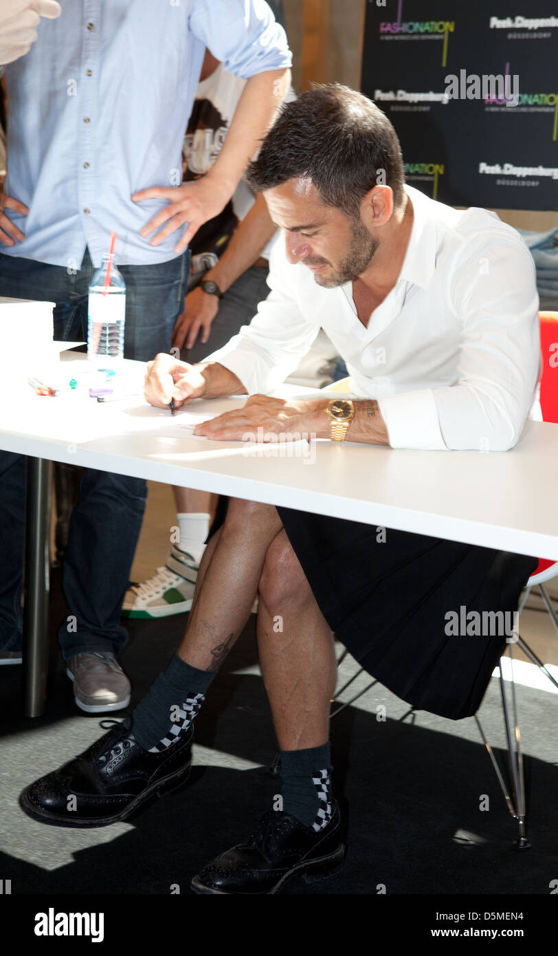 Marc Jacobs signing autographs at P&C at Welstadthaus during Mercedes ...