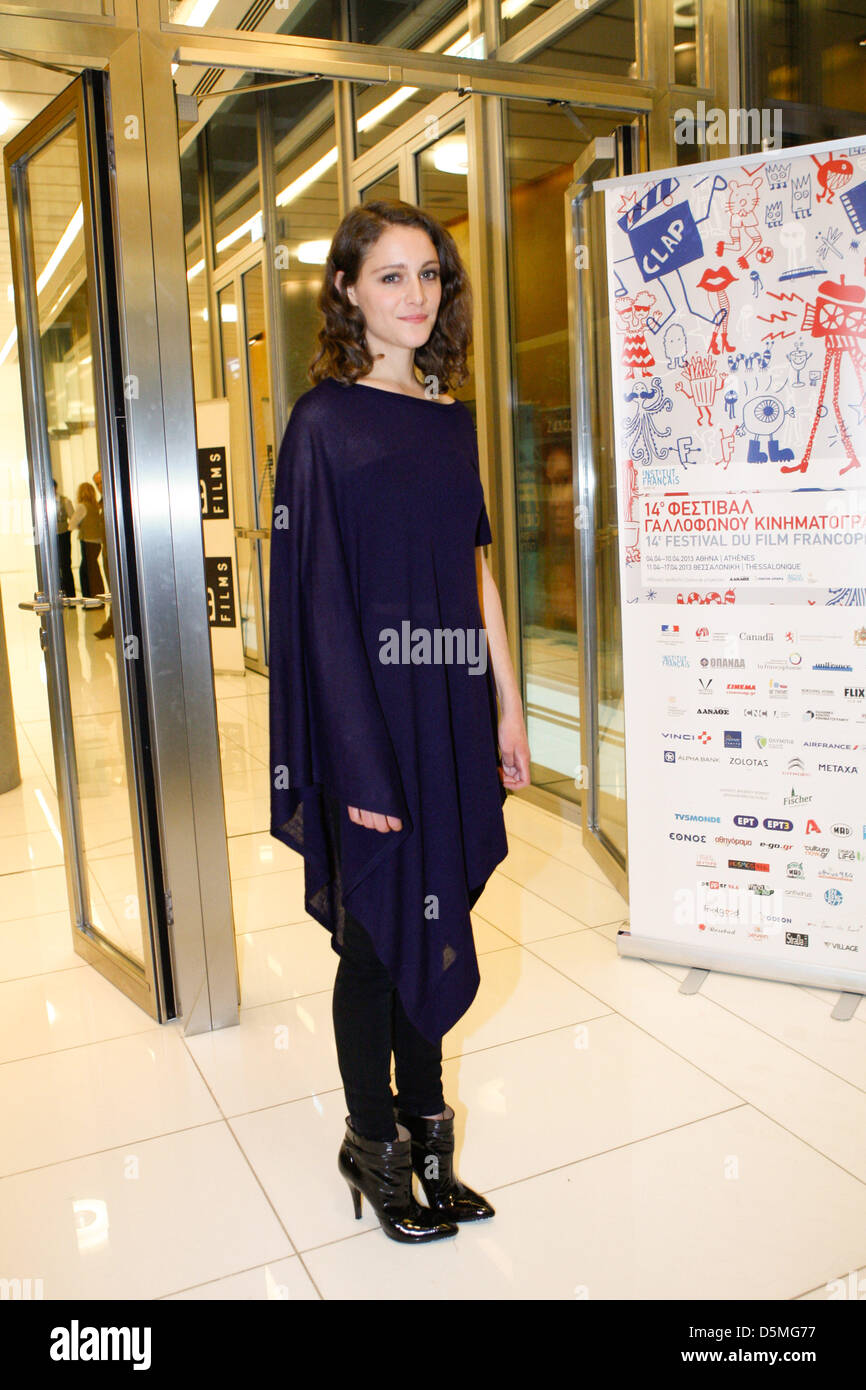 Athens, Greece. 4th April 2013. Actress ARIANE LABED arrives for the ...
