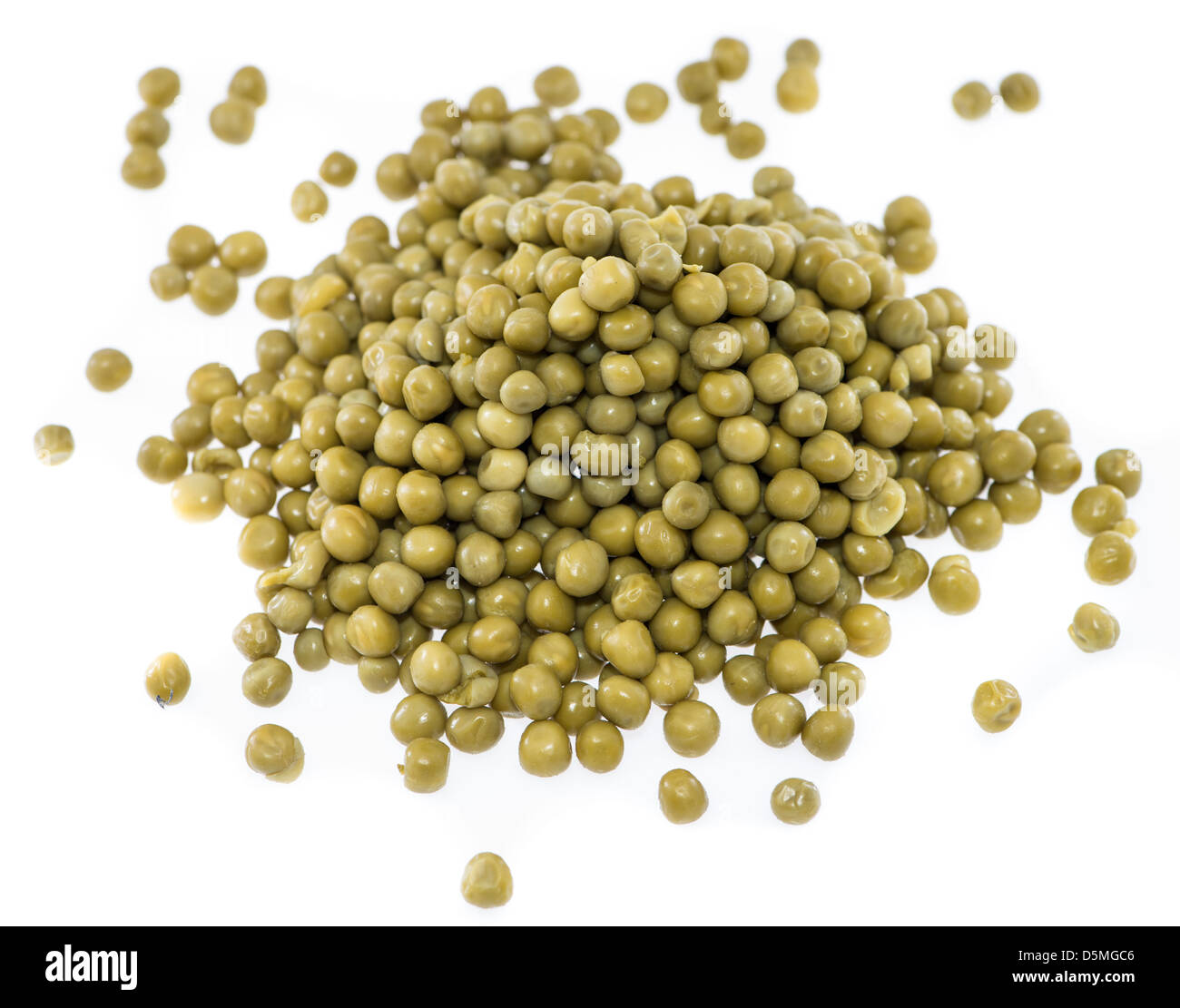 Heap of Canned Peas isolated on white background Stock Photo - Alamy