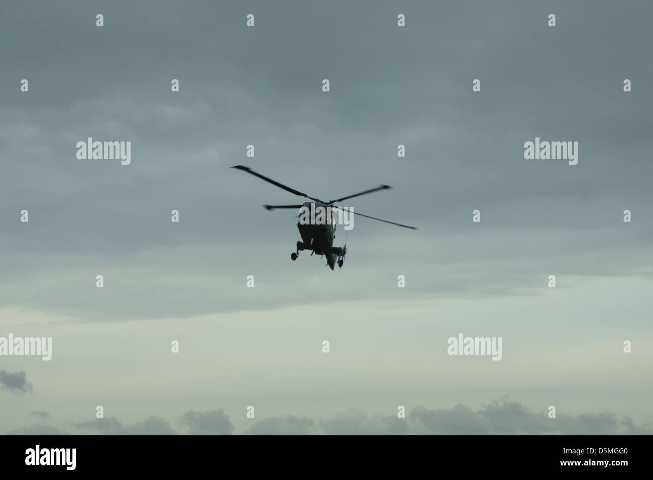Royal Navy Army Lynx lynx helicopter hovering at an airshow Stock Photo ...