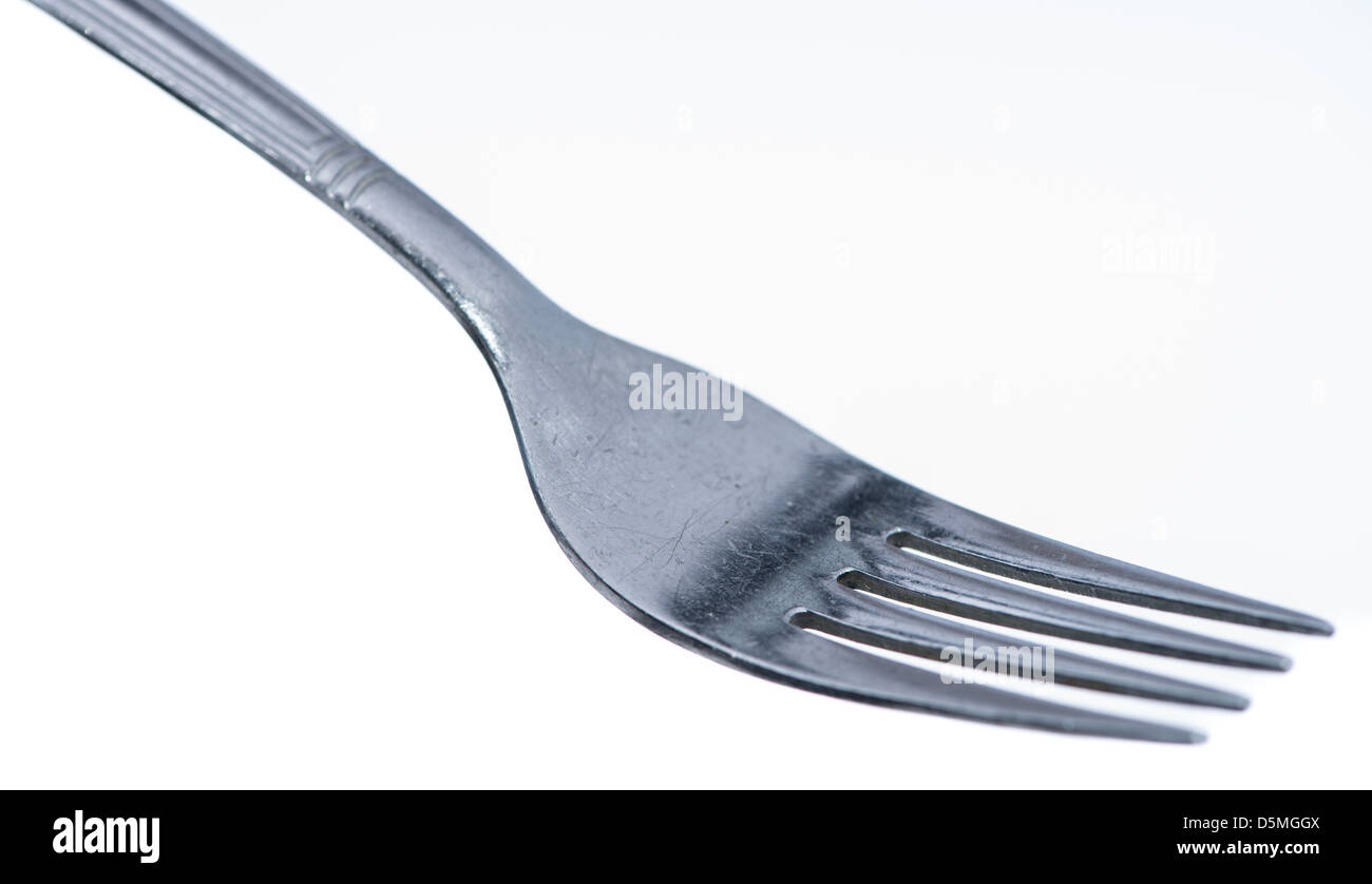 Fork isolated on white background Stock Photo - Alamy