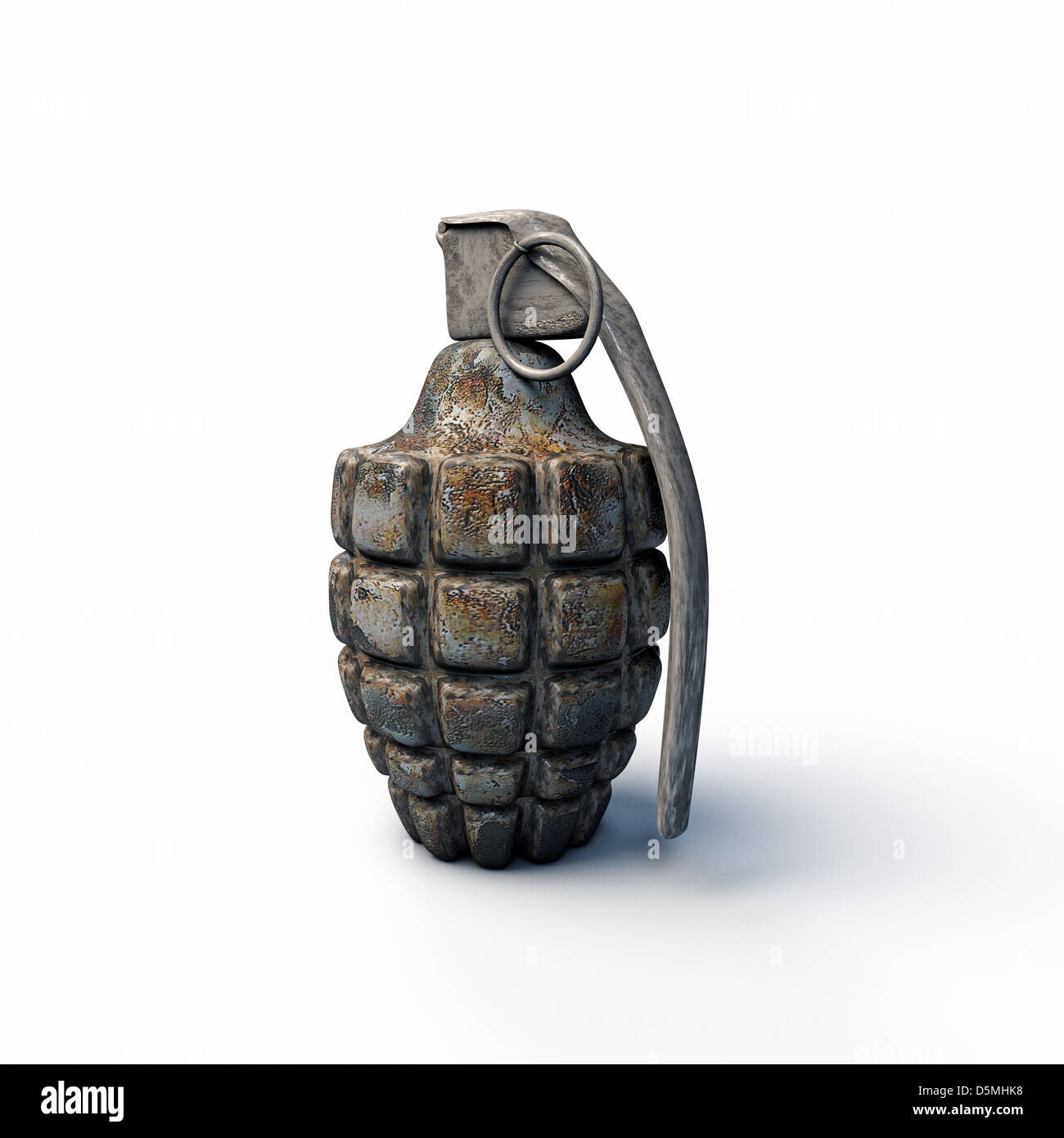 grenade isolated on white background Stock Photo - Alamy