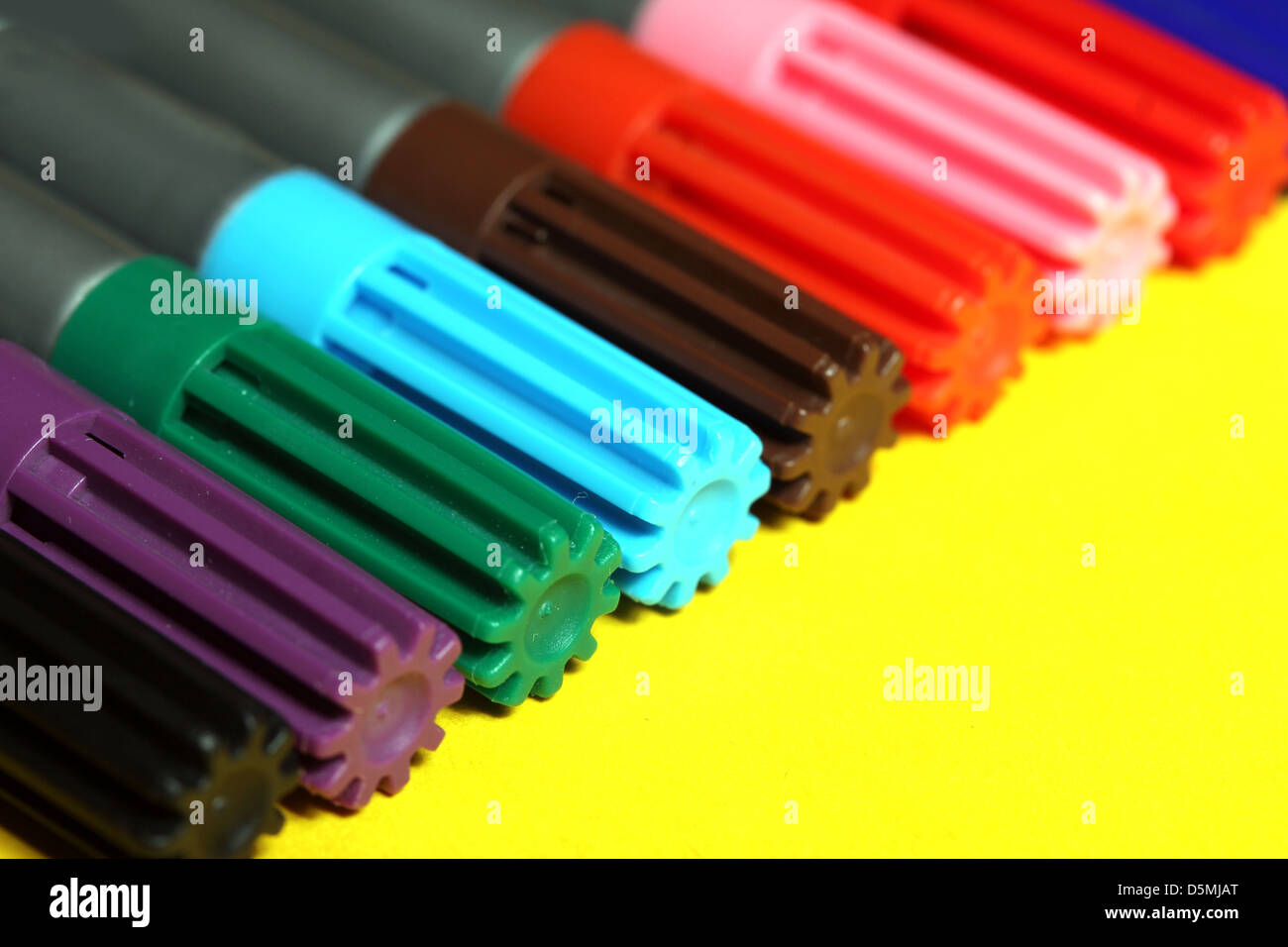 Colorful markers hi-res stock photography and images - Alamy
