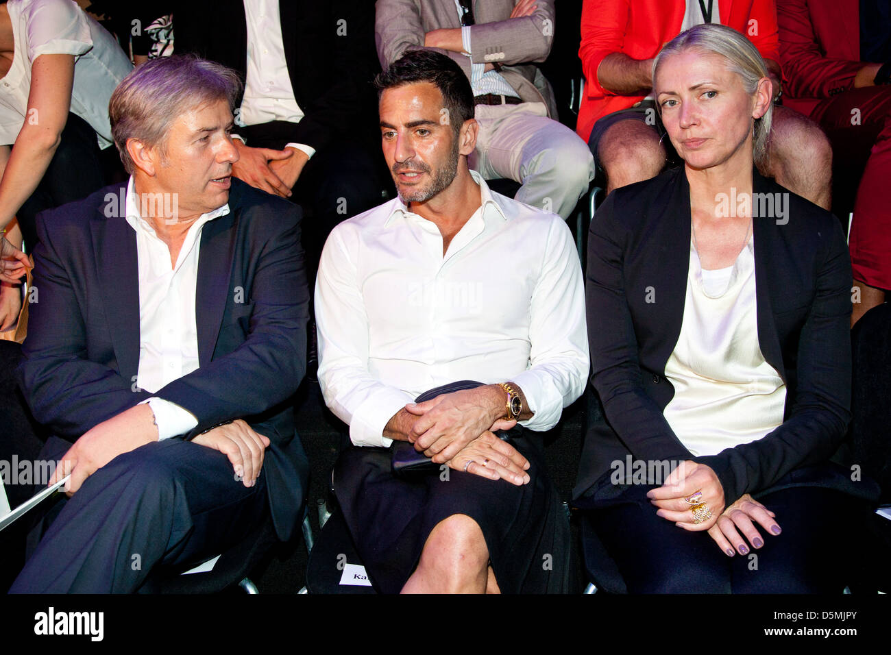Klaus Wowereit, Marc Jacobs and Christiane Arp at Mercedes-Benz Fashion ...
