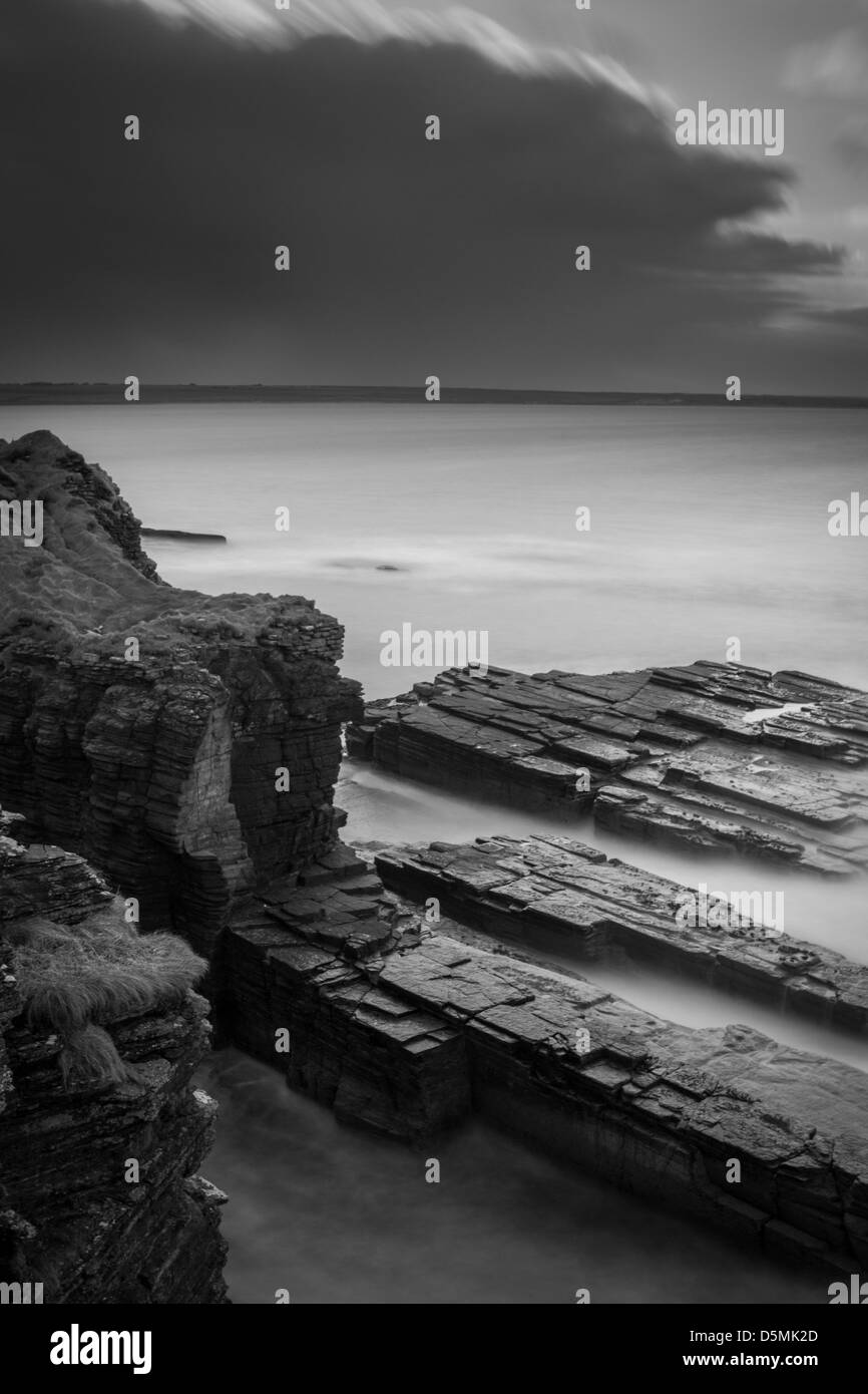 Sinclairs Bay, Caithness Stock Photo - Alamy