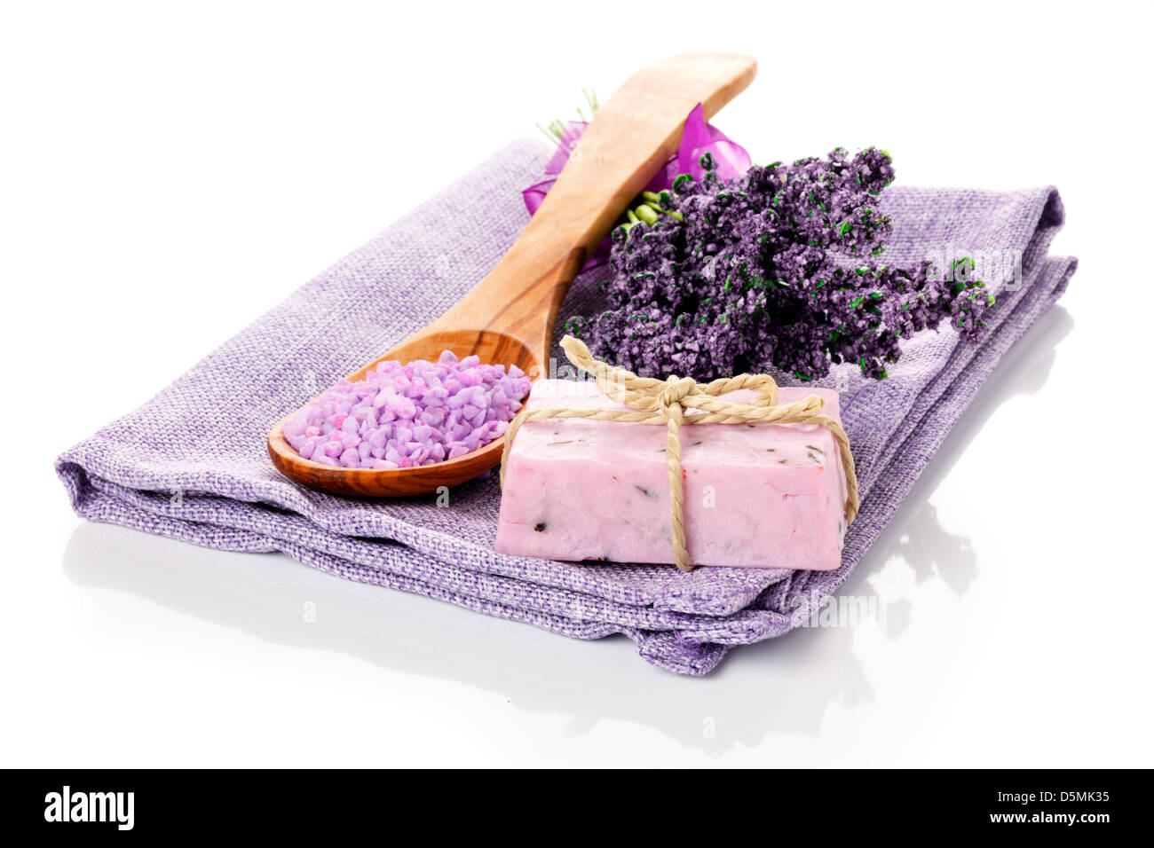 Scented candle lavender Cut Out Stock Images & Pictures - Alamy