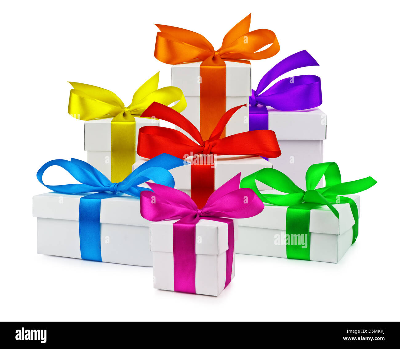 set of gift box isolated Stock Photo - Alamy