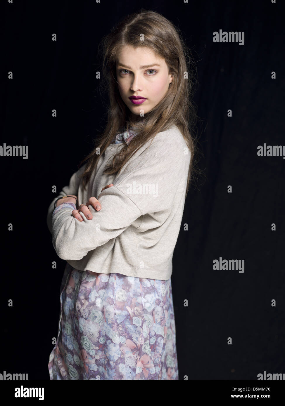 Julia Sahner at Energy Fashion Night at Hallenstadion. Zurich ...