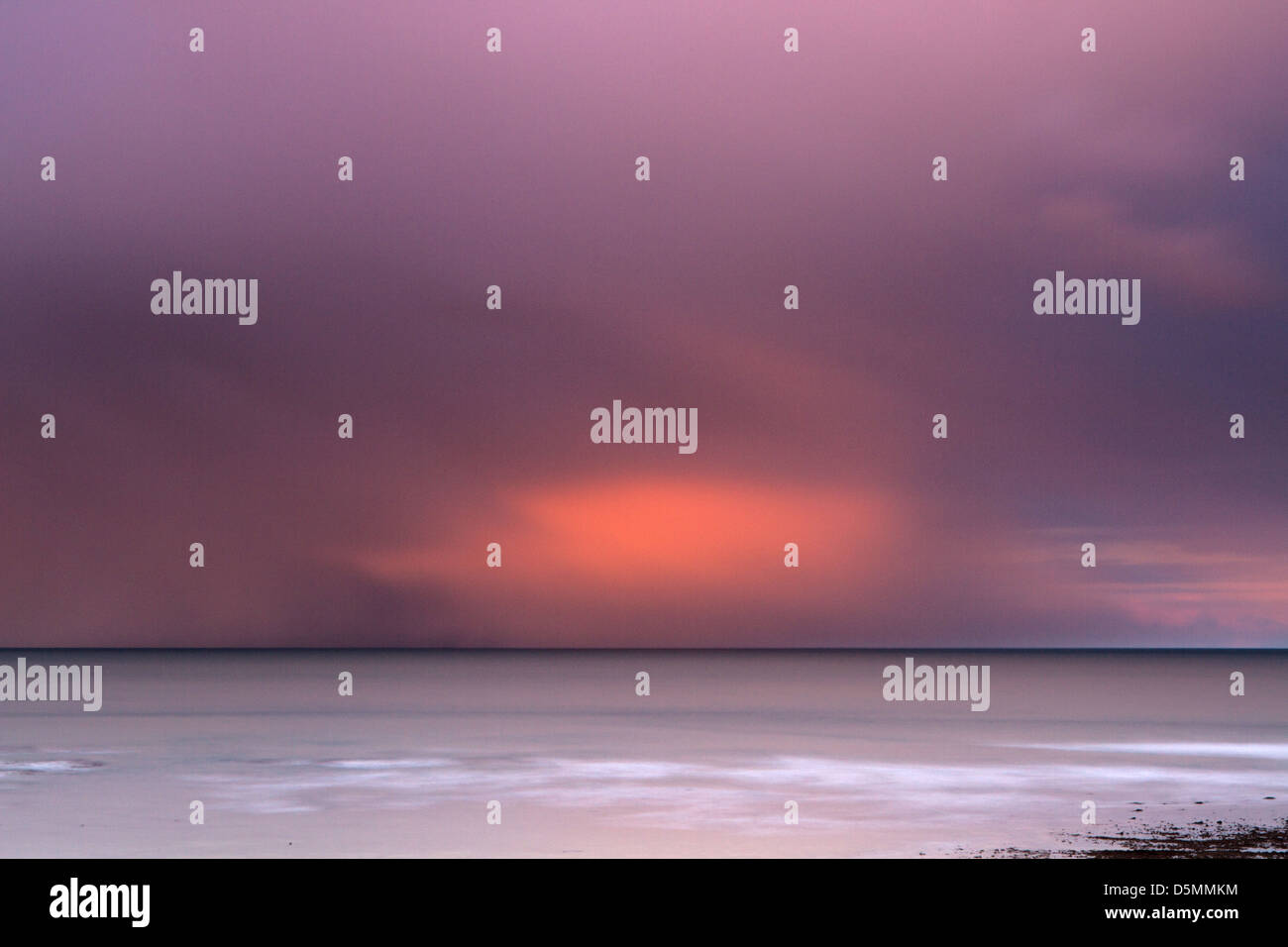 North Sea - Abstract Dusk Light Stock Photo - Alamy