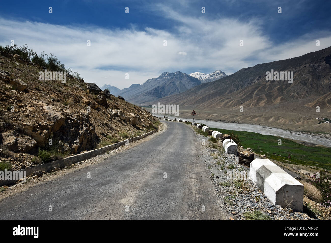 the road in himalayas mountain Stock Photo - Alamy