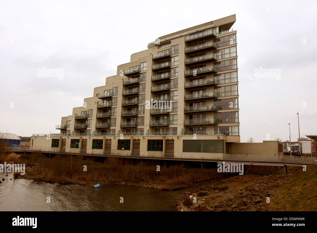 newly built block of flats in Cardiff, down by the bay, these may ...