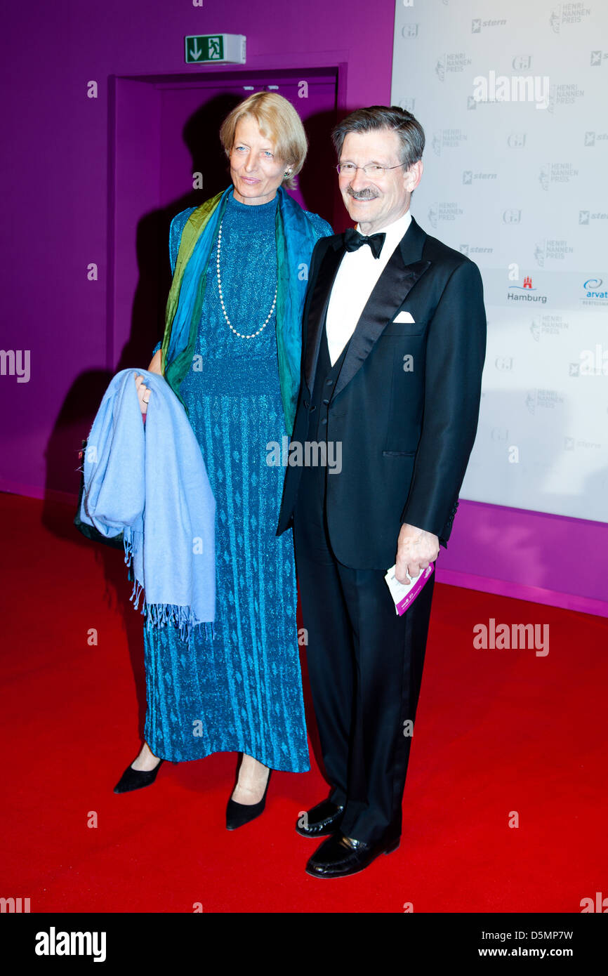Hermann Otto Solms and wife at the Henry Nannen Preis award at ...