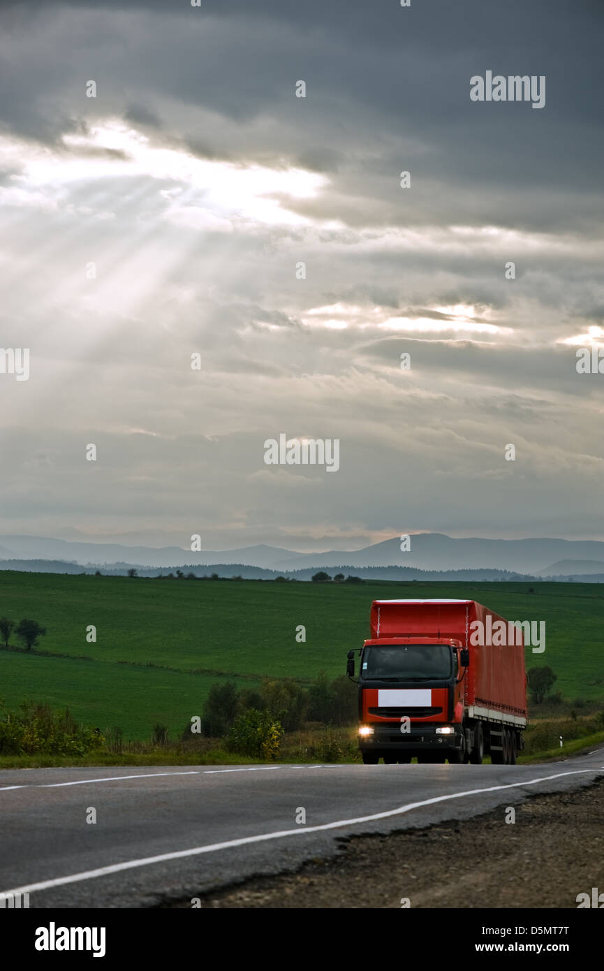 Truck highway hi-res stock photography and images - Alamy