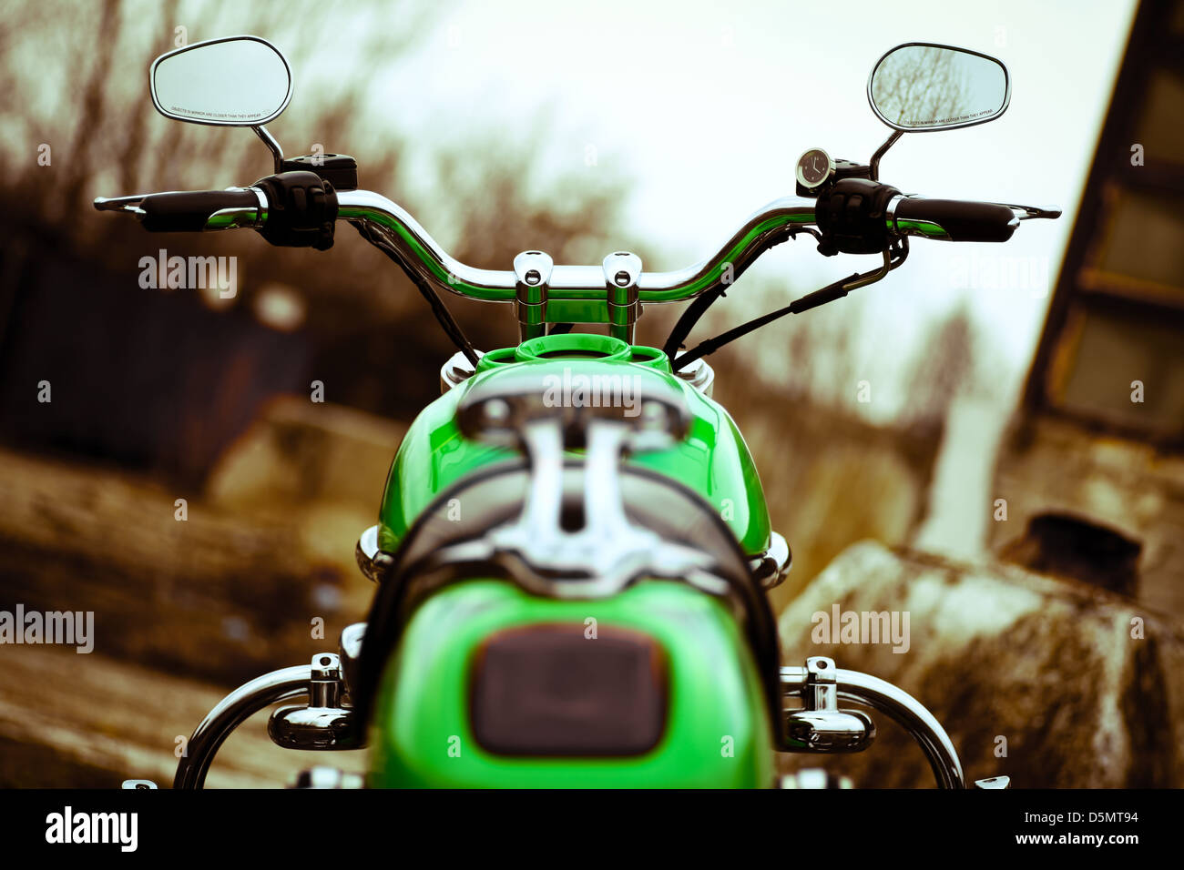 Green motorcycle hi-res stock photography and images - Alamy