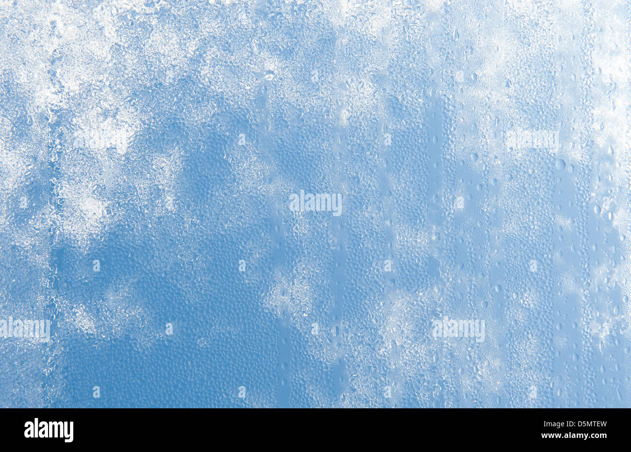 Blue abstract of condensation water flowing Stock Photo - Alamy