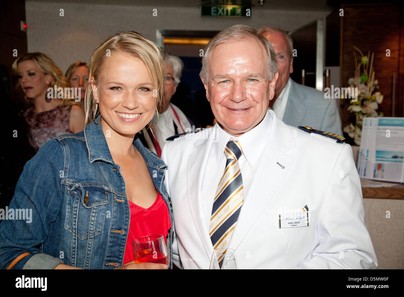 va Meierhenrich and Captain Kjell Holm at Mein Schiff 2 launch at ...