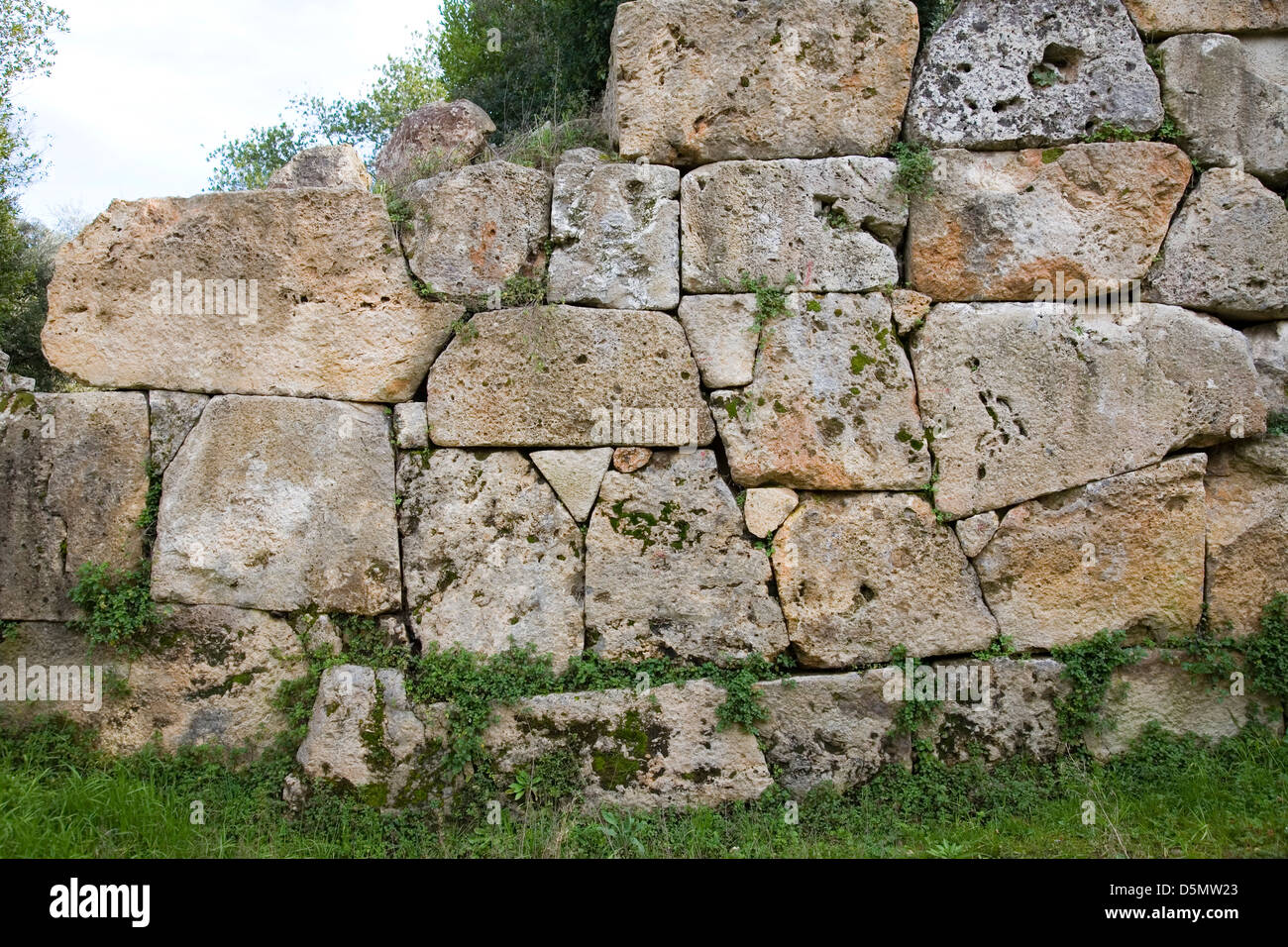 europe, italy, tuscany, ansedonia, ruins of the ancient town of cosa ...