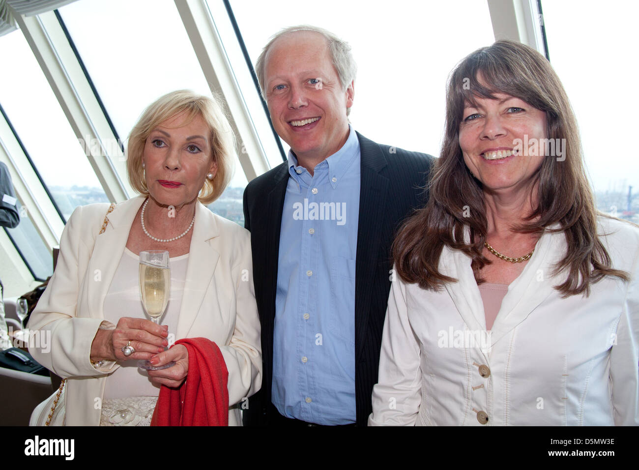 Dagmar Berghoff, Tom Buhrow and wife Sabine Starner at Mein Schiff 2 ...