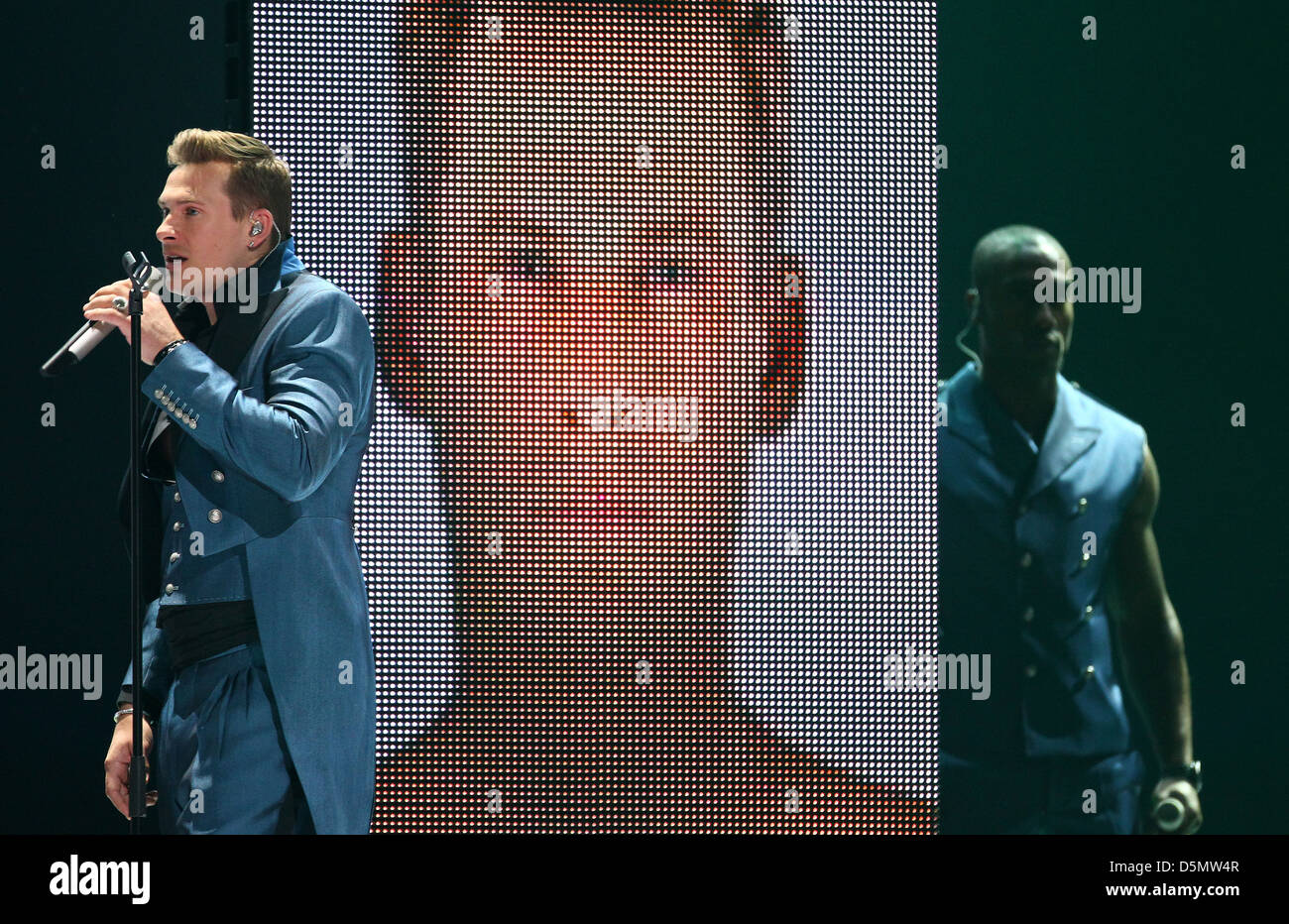 Eurovision Song Contest Rehearsals - contestants Blue of United Kingdom ...