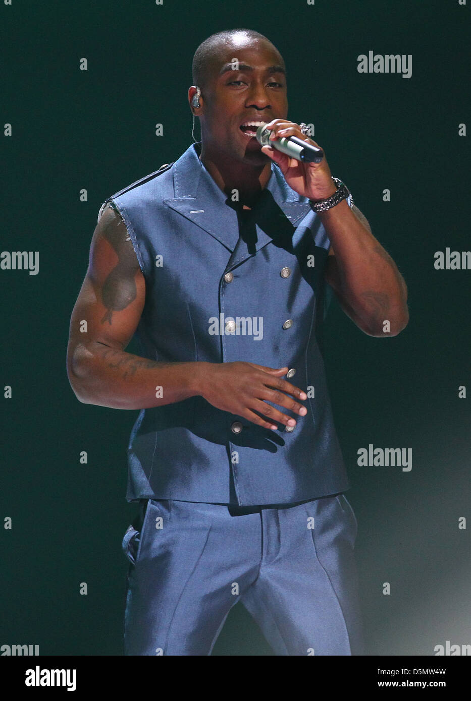 Eurovision Song Contest Rehearsals - contestants Blue of United Kingdom ...