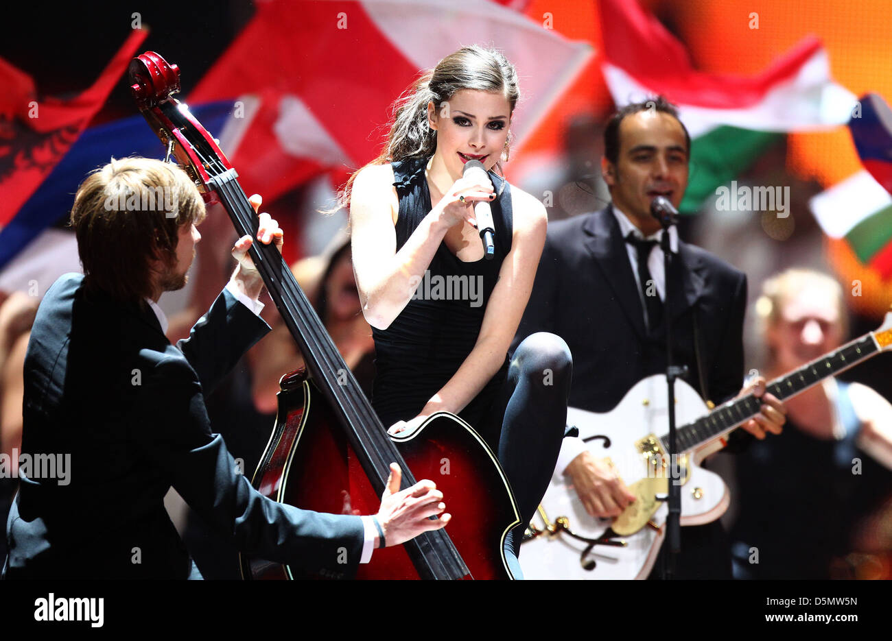 Eurovision Song Contest Rehearsals - Stefan Raab and contestant Lena ...