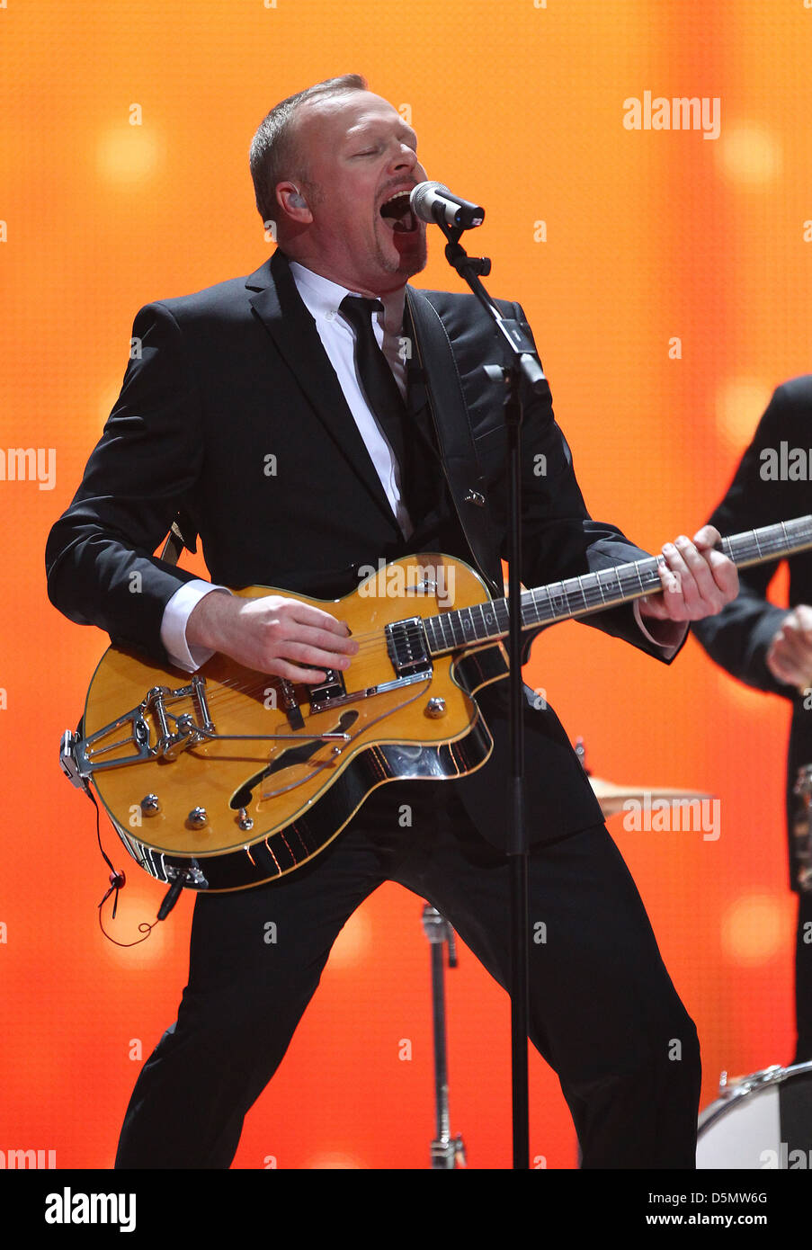 Eurovision Song Contest RehearsalsStefan Raab and contestant Lena Meyer ...