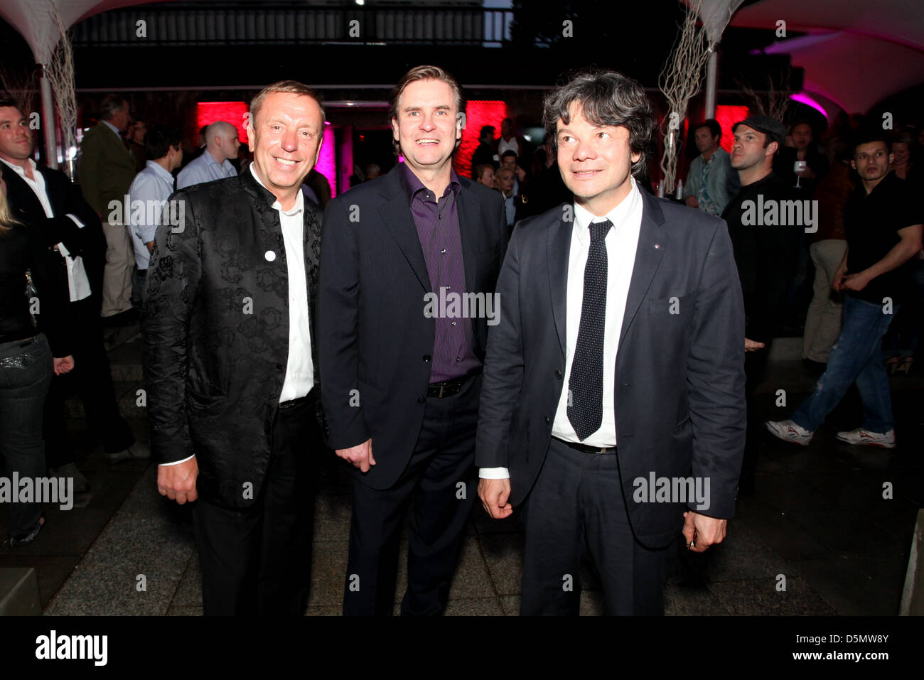 Franz Rauch and Peter Oberndorfer and Michael Kaefer at the P club ...