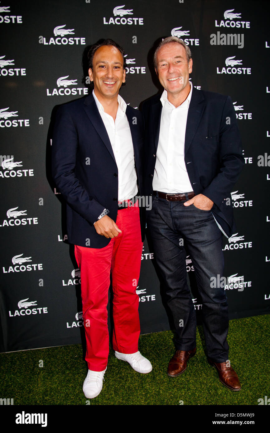 Sanjiv Singh and Christophe Chenut at Lacoste store opening at Neuer ...