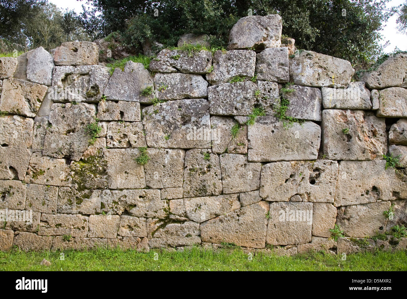 europe, italy, tuscany, ansedonia, ruins of the ancient town of cosa ...