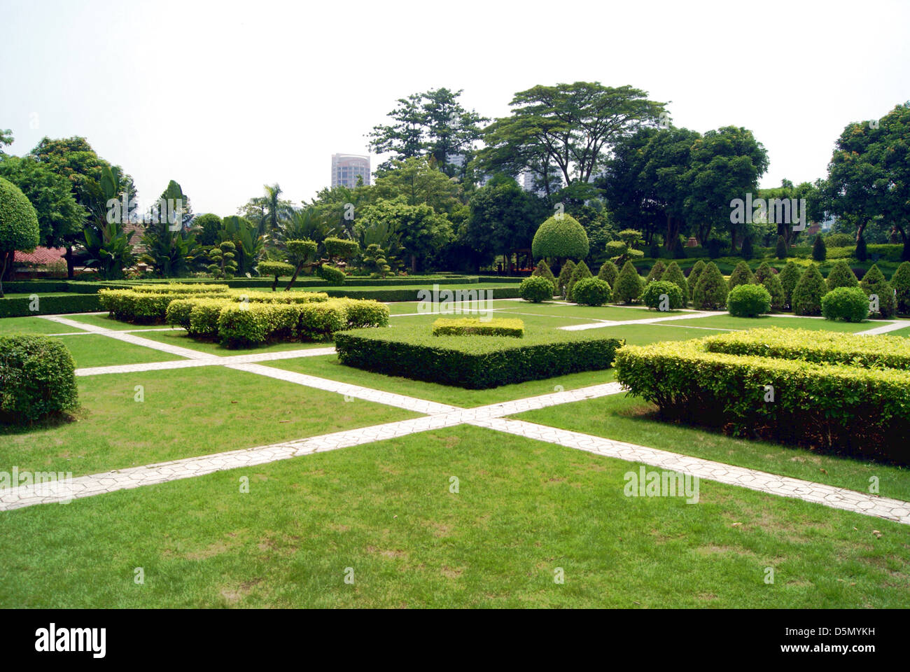 The lawn landscape Stock Photo - Alamy