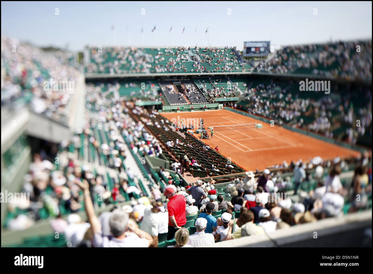 Atmosphere at the French Open aka Tournoi de Roland-Garros tennis ...