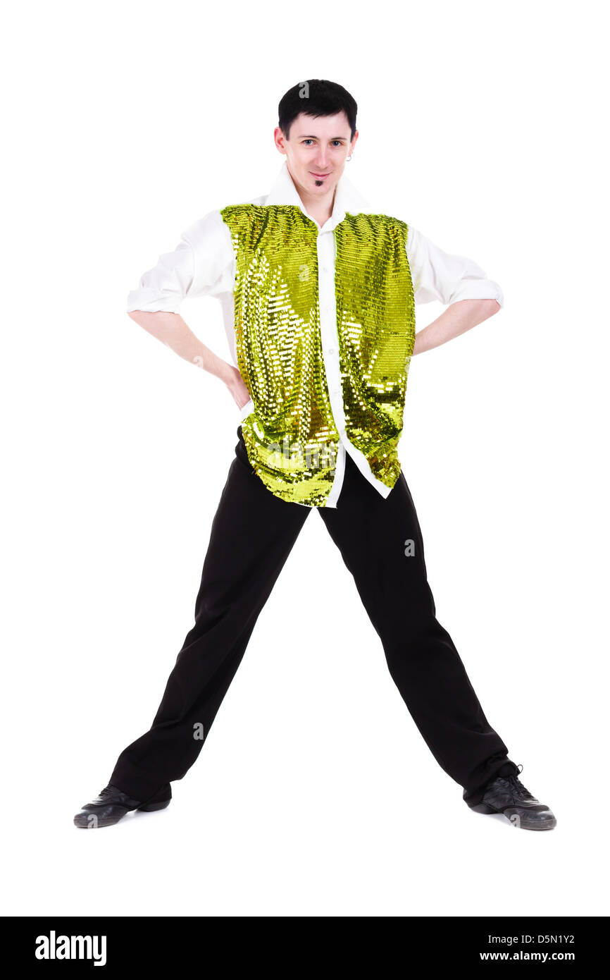 friendly smiling dancer showing some movements Stock Photo - Alamy